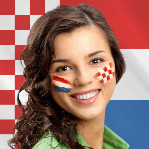 'Flag of Croatia' Online Face Painting for Your Portrait Photo