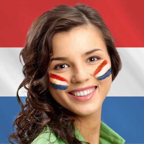 'Flag of Netherlands' Online Face Painting for Your Portrait Photo