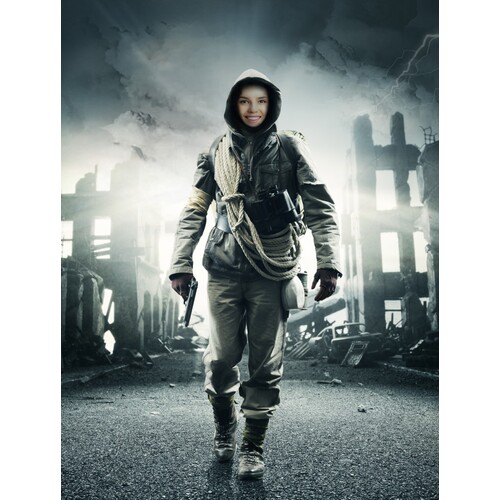 'Apocalypse' Face in Hole Photo Montage Online