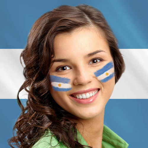 'Flag of Argentina' Online Face Painting for Your Portrait Photo