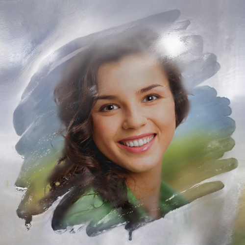 Steamy mirror creative photo effect online