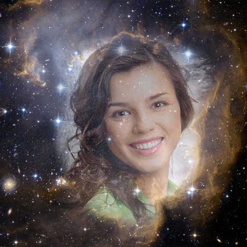 Astronomy photo frame to surround your photo with stars