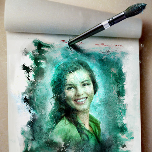Your Photo is a Work of Art with 'Watercolor Painting' Template