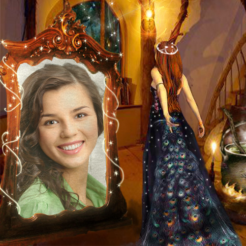 'Magic Mirror' Halloween Photo Effect. Make Scary Picture