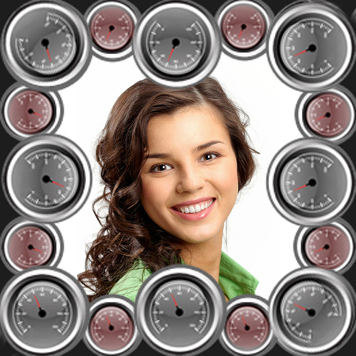 Speedometer photo frame for all real racers!