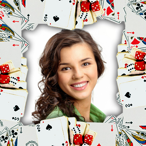 A poker photo frame for all who like tough userpics.