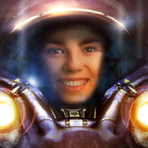 'StarCraft 2' Face in Hole Photo Montage Online